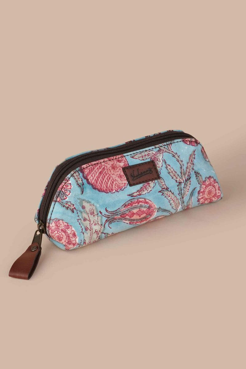 Buy "Blue Lagoon Pouch - Stylish & Versatile Organizer for Daily Essentials" Online | Shahenaz India