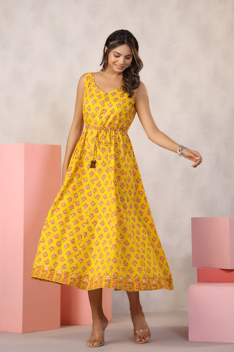 Lila Summer Spagetti Dress_Shahenaz