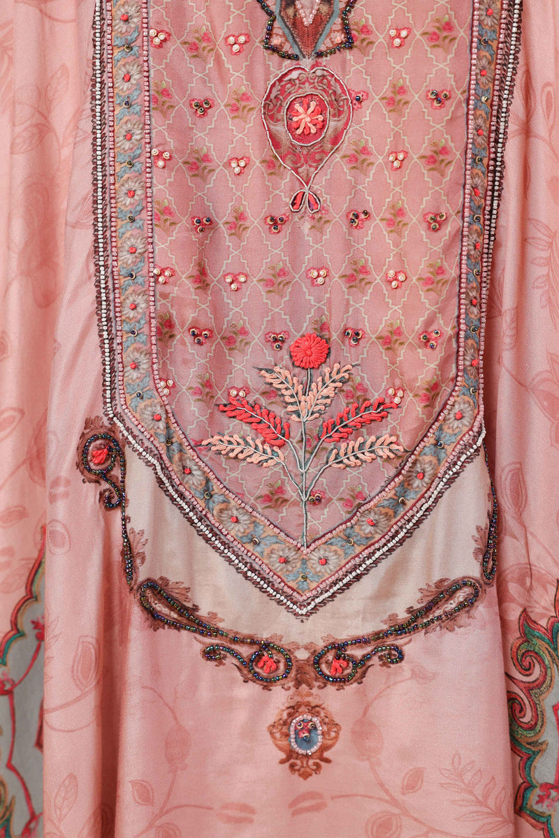 Buy Noori Hana Peach Blossom Kaftan Inner & Pant Set – Elegant Modest ...